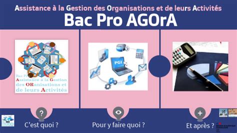 Infographie Bac Pro AGORA Présentation