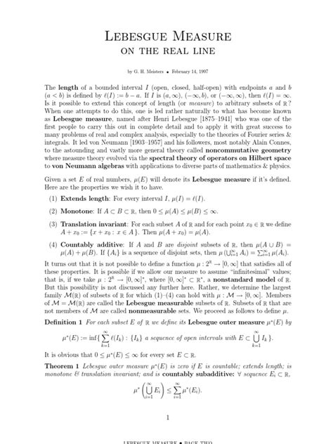 measure pdf measure mathematics lebesgue integration