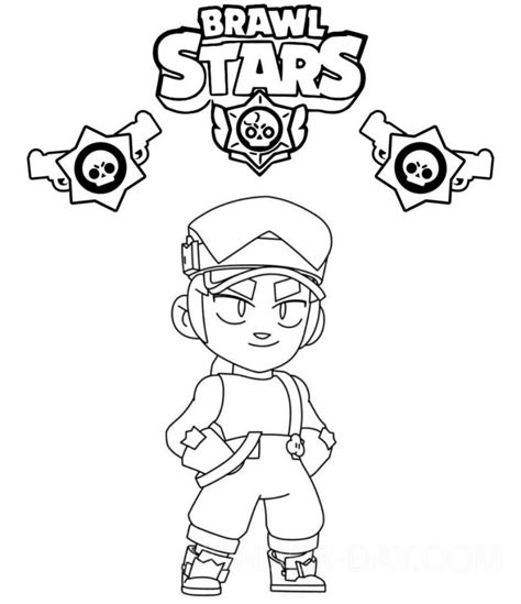 Fang Brawl Stars Coloring Pages Wonder Day Coloring Pages For