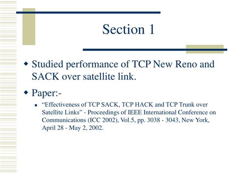 ppt improving the performance of tcp vegas and tcp sack investigations and solutions