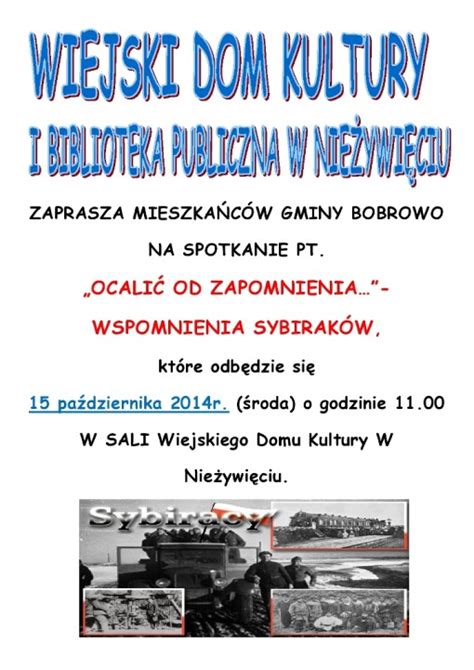 Ocalić od zapomnienia wspomnienia Sybiraków Aktualności