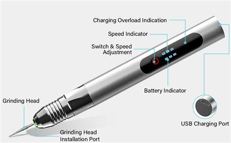 Stylo Graveur Sans Fil Outils De Gravure Rechargeable Par USB Stylo