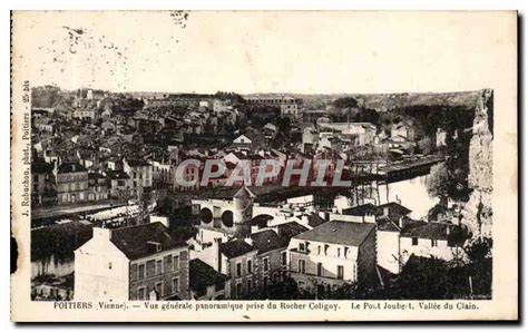Carte Postale Ancienne Poitiers vue générale Panoramique Prise du