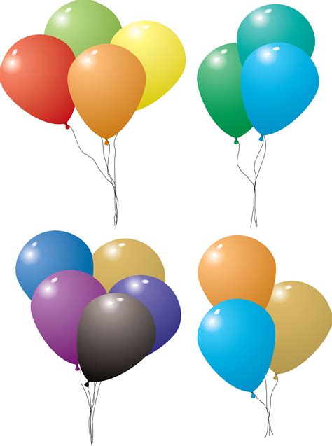 Colorful Happy Birthday Balloons Free Png Png Play