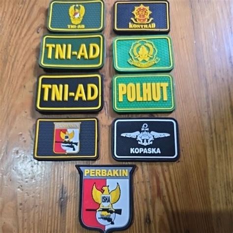 Jual Patch Rubber Logo Tni Polhut Kostrad Dan Kopaska Shopee Indonesia