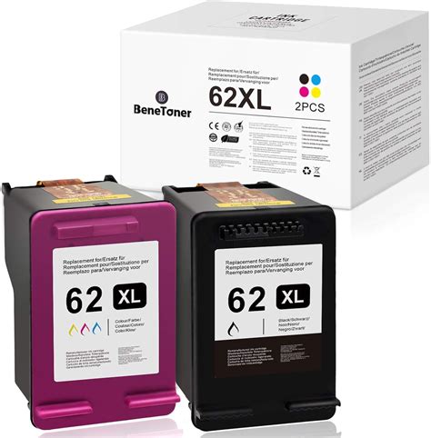 BeneToner Cartouches d encre reconditionnées pour HP 62 XL 62XL pour