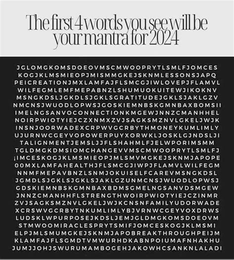 The First 4 Words You See Will Be Your Mantra For 2024 9GAG