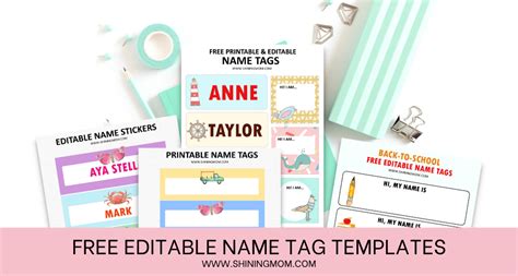 Free Printable Customizable Name Tag Templates Canva Worksheets