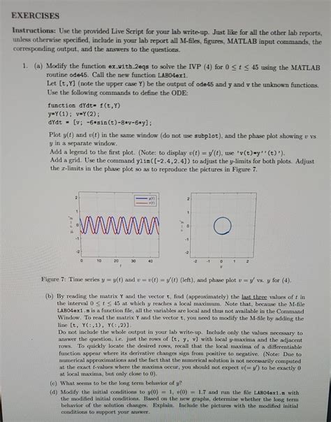 solved exercises instructions use the provided live script