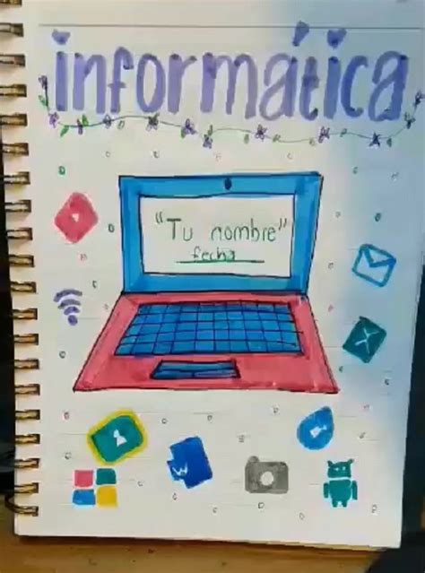 Portadas De Inform Tica Ideas Bonitas Y F Ciles Im Genes Dibujos