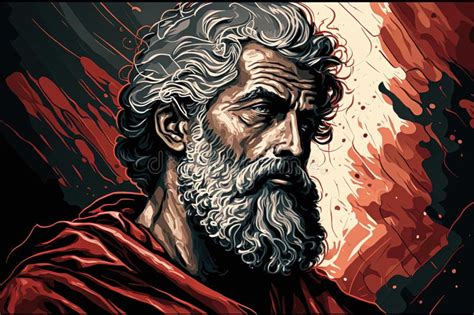 Illustration Of Saint Peter Apostle Of Christ Generative AI Stock