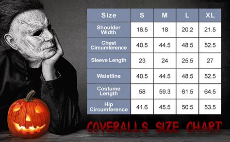 Disfraz de Michael Myers cómodo disfraz de Halloween de poliéster para