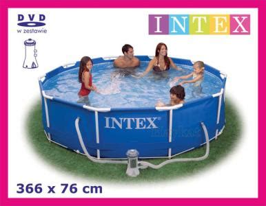 Basen ogrodowy stelażowy 366x76 cm Intex 28212 3w1 5256366121