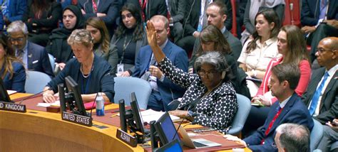 Estados Unidos Veta En El Consejo De Seguridad Una Resoluci N Que
