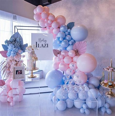 Blue And Pink Balloon Arch Kit Gender Reveal Kit Perfect Etsy