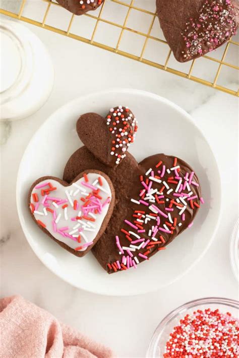 Valentine S Chocolate Sugar Cookies The BakerMama