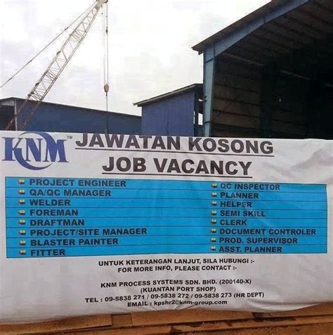 JAWATAN KOSONG KUANTAN LATEST JANUARY JOB VACANCY AT KNM PROCESS