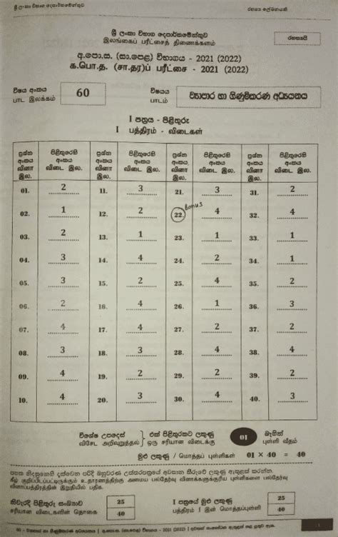 2021 O L Accounting Marking Scheme Sinhala Medium