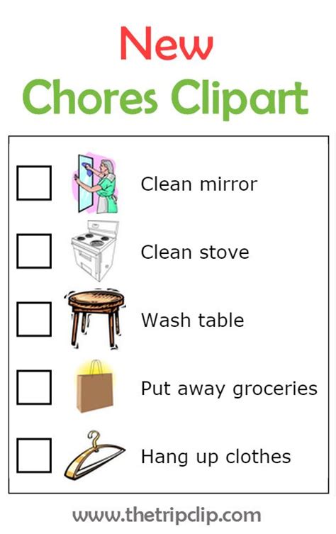 After School Picture Checklist Edit Print Go Mobile Chore Chart