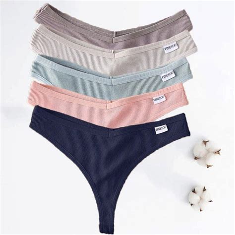 Strings En Coton Sans Couture Pour Femmes Culottes Sexy Taille Basse G