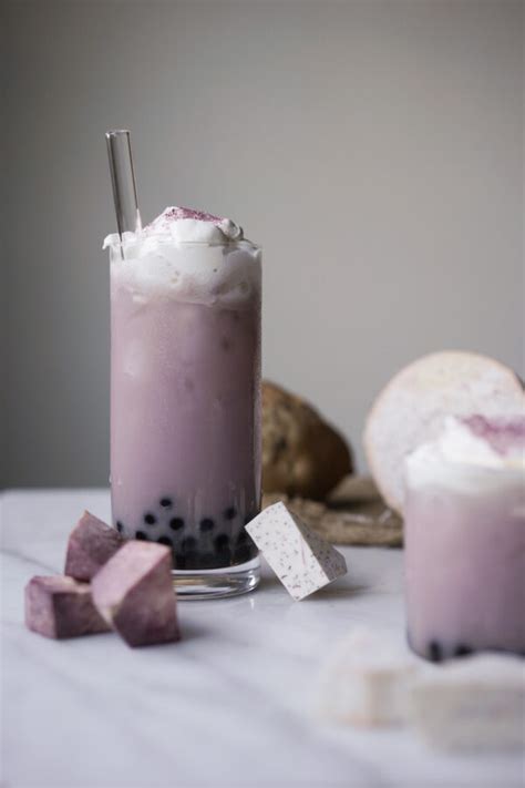 Taro Milk Tea Recipe W Tapioca Pearls Boba Hungry Huy