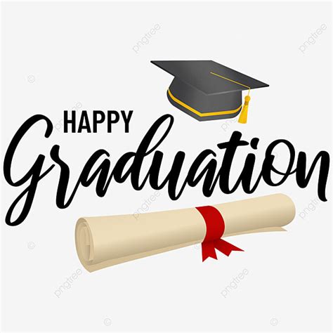 Feliz Graduación Con Toga Hat Y Certificado PNG dibujos Feliz