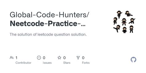 github global code hunters neetcode practice solution the solution of leetcode question solution