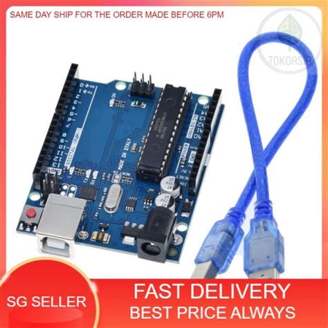 Jual Uno R Board Atmega P Atmega U With Usb Cable For Arduino Di