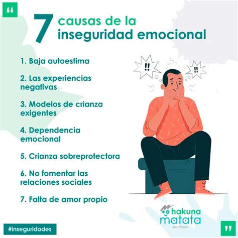 Inseguridades emocionales sus causas síntomas tratamiento
