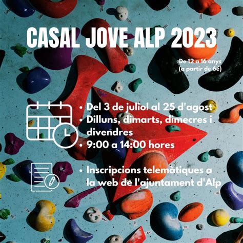 Casal Jove Estiu 2023 Web Oficial De L Ajuntament D Alp