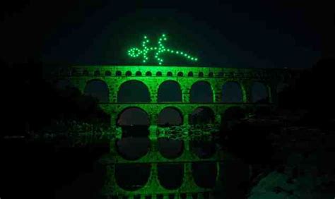 Spectacles Son et Lumière 2023 Découvrez les Drones au Pont du Gard