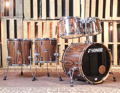Sonor S Classix Birch Rosewood Drum Set 22x18 12x9 13x10 Reverb