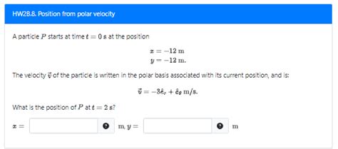 solved a particle p starts at time t 0 s at the position