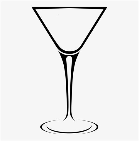 Martini Glass Clip Art Black And White