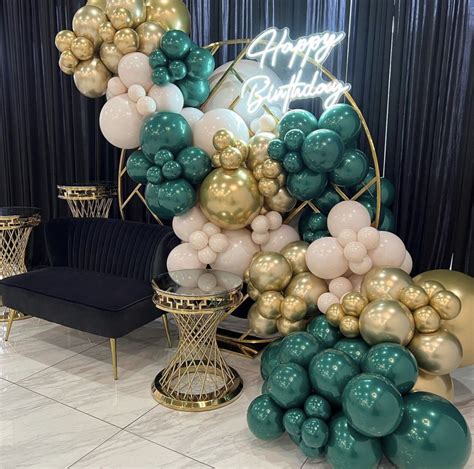 131 Pcs Teal Gold White Balloon Arch Kit Etsy Artofit