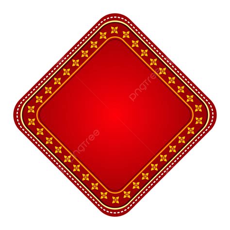 Red Colorful Festival Banner Design Shape Vector Transparent Background