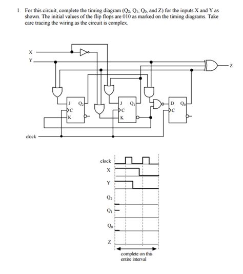 solved for this circuit complete the timing diagram q 2