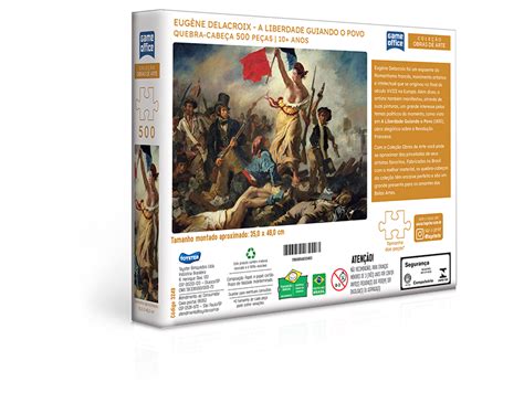 Quebra Cabeça Eugène Delacroix a Liberdade Guiando O Povo 500 Peças