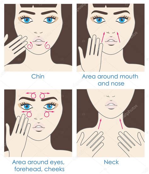 Cómo aplicar crema en la cara y el cuello Diseño de envases