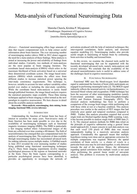 pdf meta analysis of functional neuroimaging data