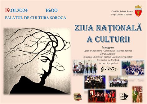 La Soroca va fi sărbătorită Ziua Naţională a Culturii Ziarul Nostru