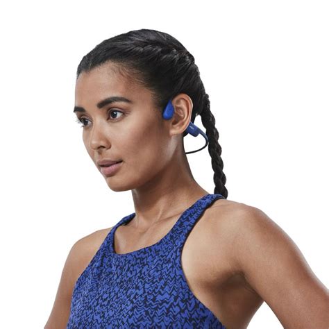 SHOKZ CASQUE BLUETOOTH OPENRUN A CONDUCTION OSSEUSE BLEU