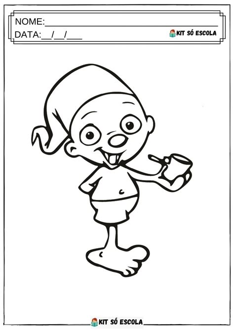 desenhos do saci perere para colorir imprimir pintar 7 SÓ ESCOLA