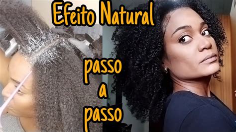 Como Relaxar O Cabelo Sozinha Efeito Natural Youtube