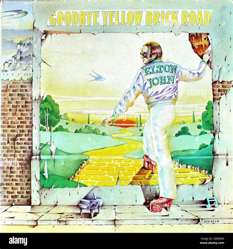 Elton John Goodbye Yellow Brick Road Vintage Vinyl Album Cover
