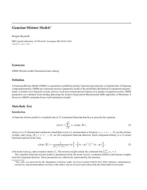 pdf gaussian mixture models david satria