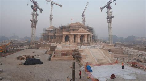 Ayodhya Trust Shares Latest Pictures Of Ram Janmabhoomi Temple