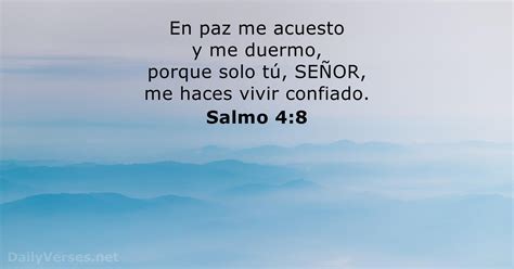 Salmo 4 8 Versículo de la Biblia DailyVerses net