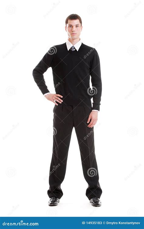 Handsome Serious Man Stands In Side Plank Has Perfect Body