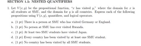 solved section 1 5 nested quantifiers 1 let v x y be the